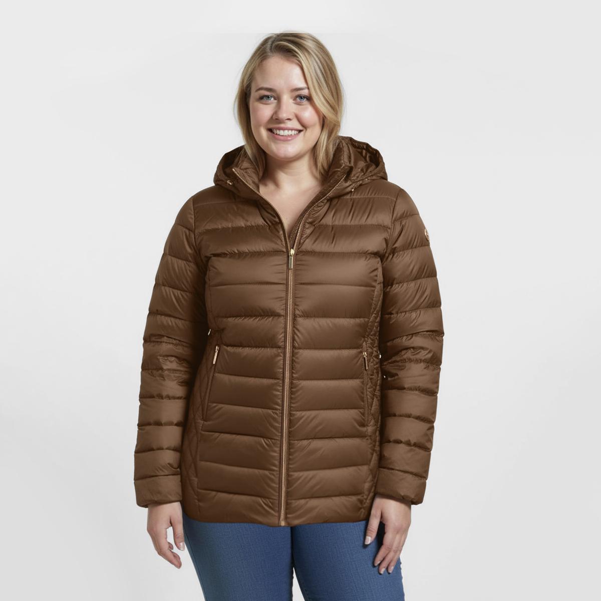 Click here for Plus Size Michael Kors Short Down Filled Packable... prices